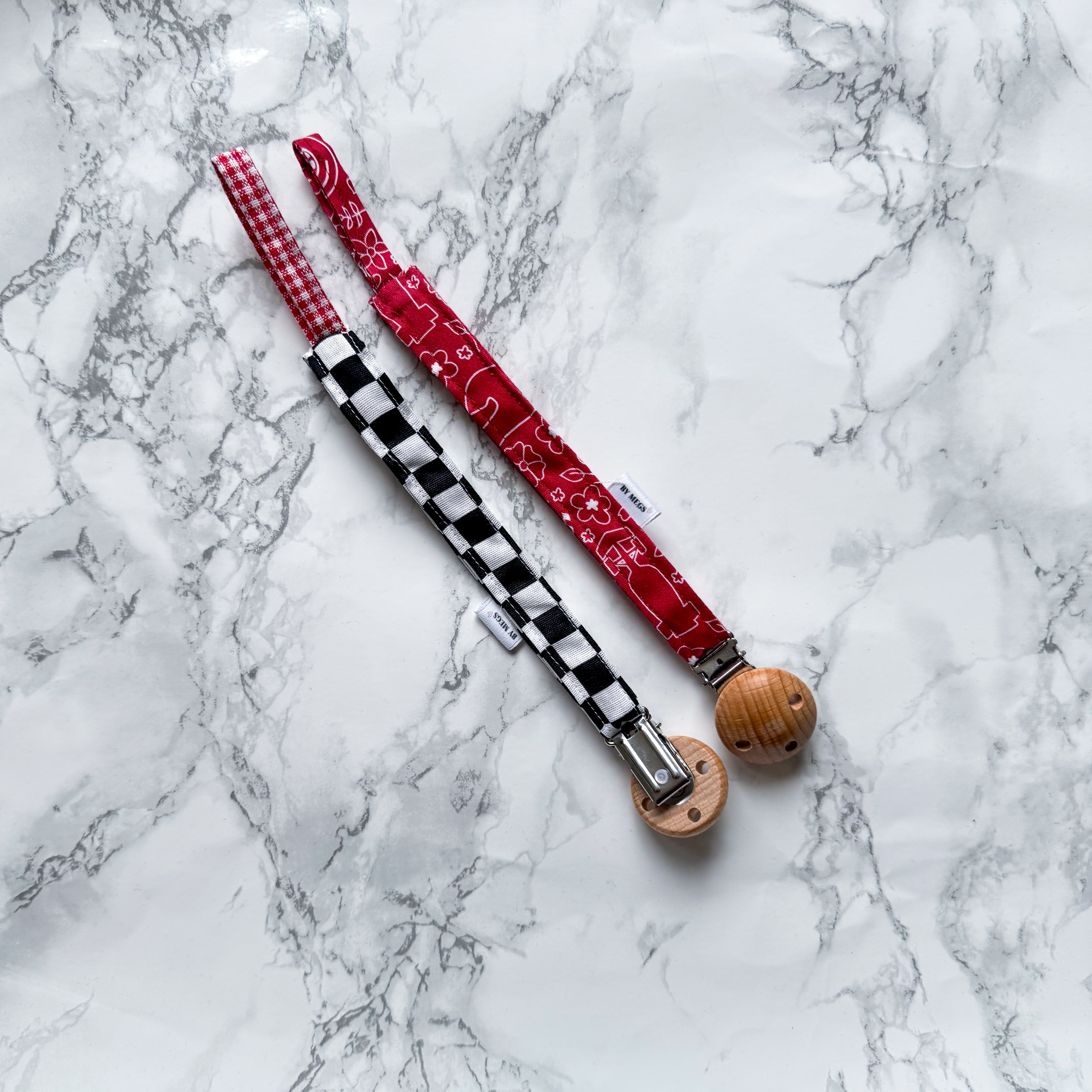 PRE-ORDER: Racing Pacifier Clip – By Megs